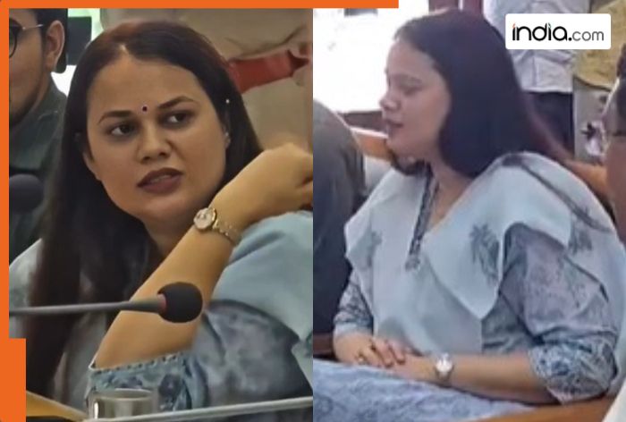 UPSC topper IAS officer Tina Dabi faces sharp criticism in public meeting due to...., watch ...