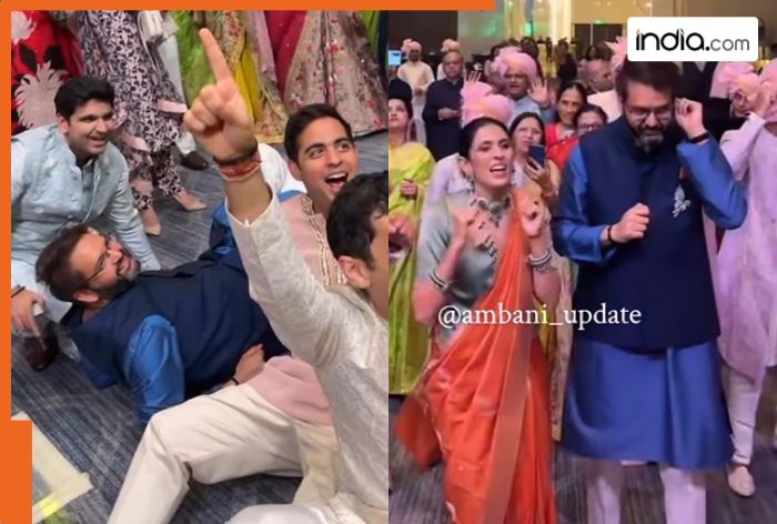 Mukesh Ambani's family enjoys at friend's wedding, Shloka Mehta sings a ...