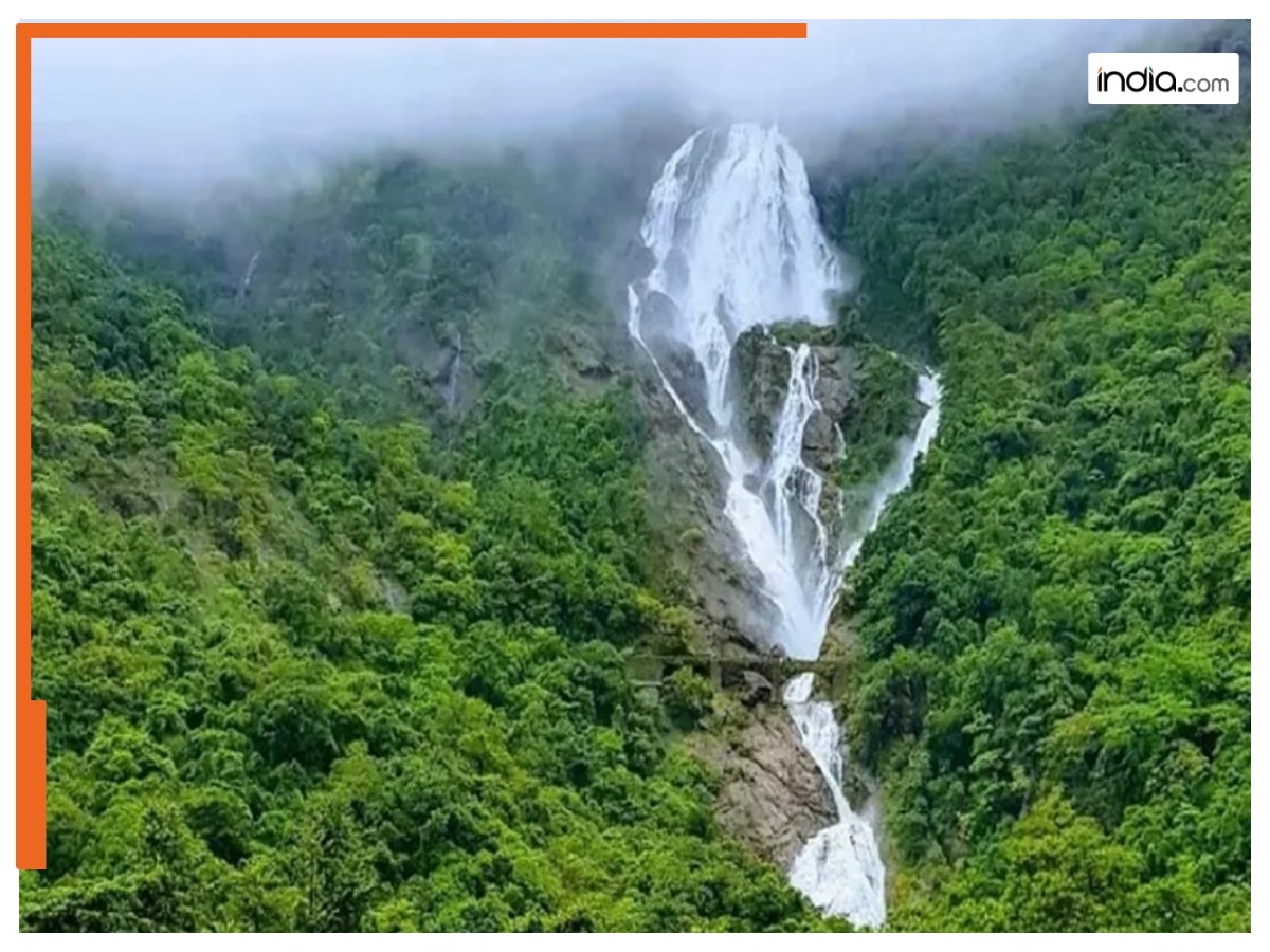 Dudhsagar Falls Goa:गोवा- कर्नाटक की सीमा पर है ये सुंदर झरना, 320 मीटर ...