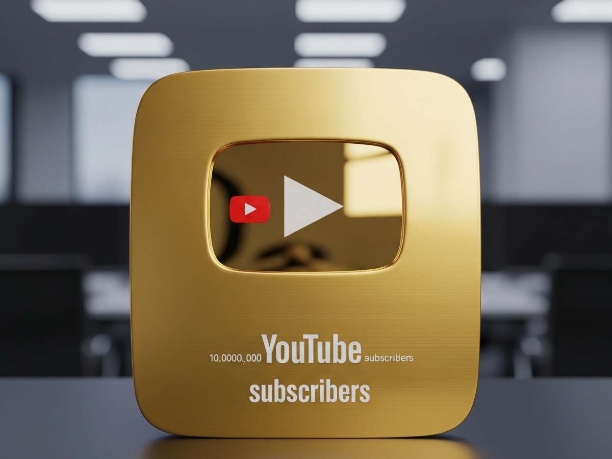 YouTube Golden Play Button: कितने सब्सक्राइबर पर मिलता है गोल्डन प्ले ...