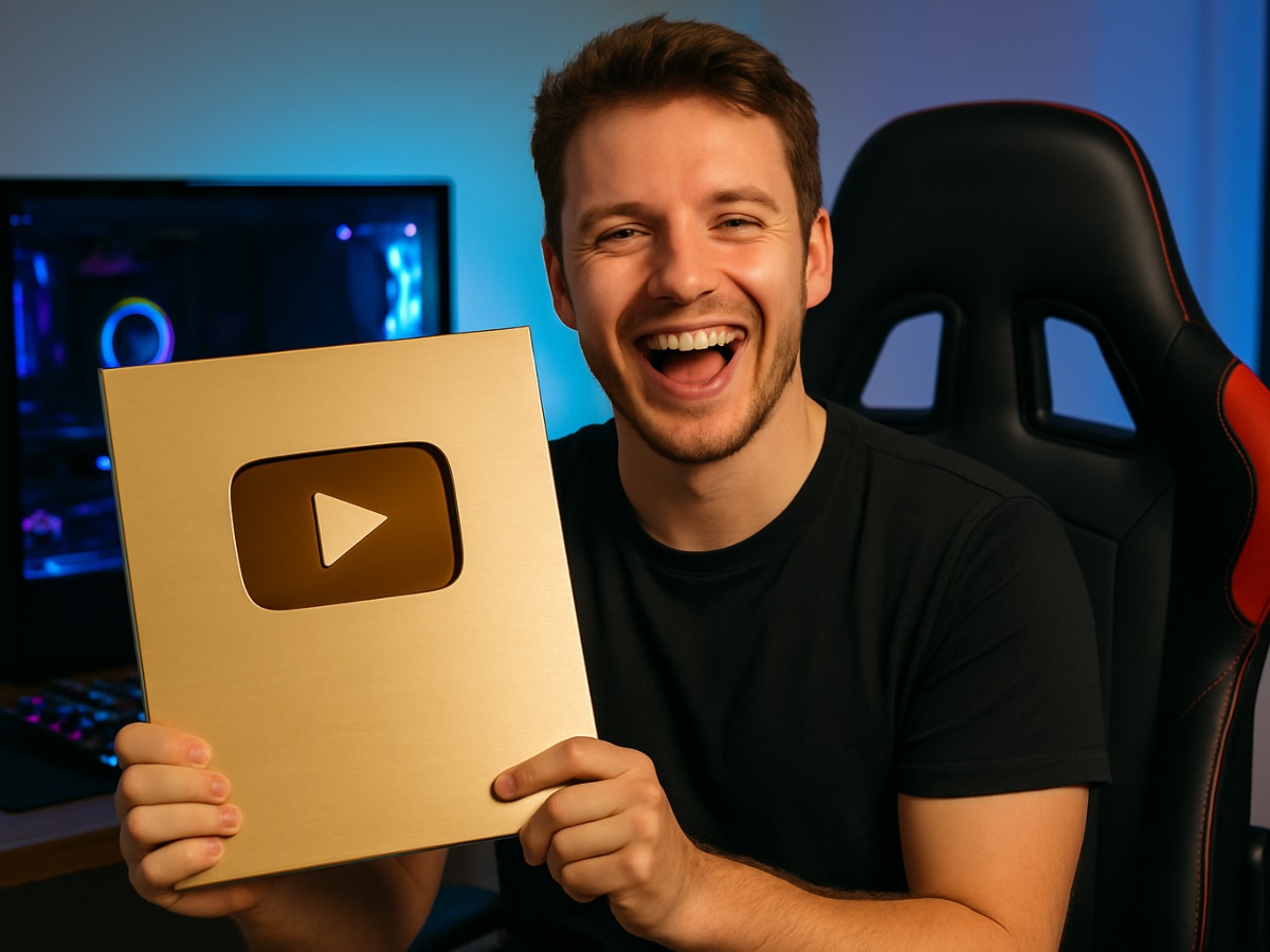 YouTube Golden Play Button: कितने सब्सक्राइबर पर मिलता है गोल्डन प्ले ...