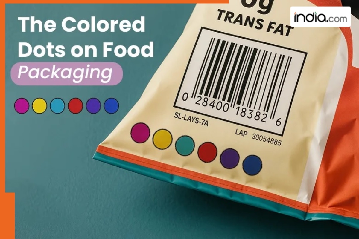 What are red, green, blue, yellow and black colour dots on food packets ...