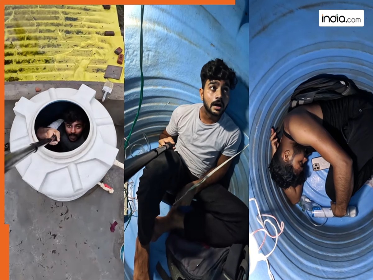 Viral Video Today: पानी की टंकी में दिन गुजारने गया लड़का, अंदर ही बनाई ...