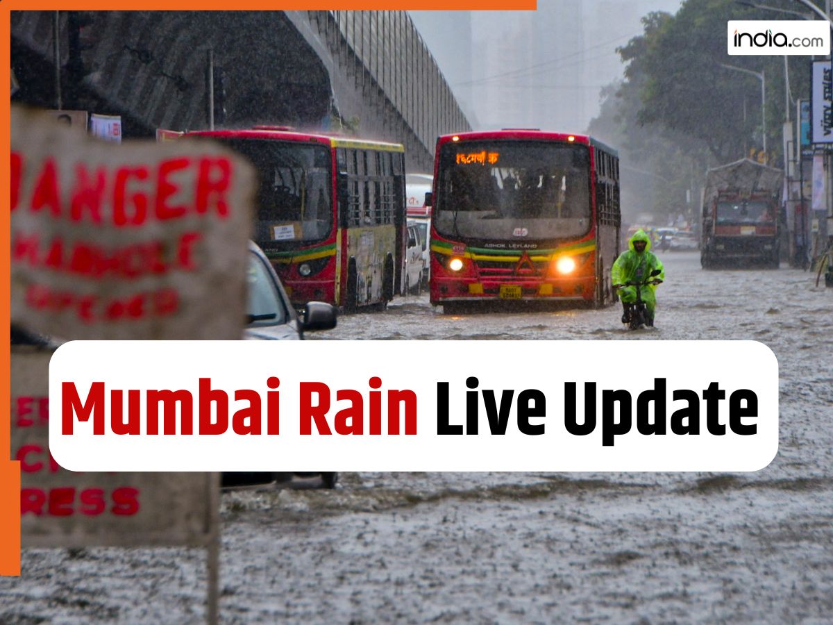 Mumbai Rains News: मुंबई में भारी बारिश का कहर, जलभराव के कारण रेलवे ने ...