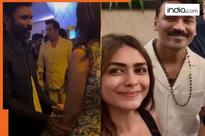 Dhanush dating Mrunal Thakur Video of them holding hands goes viral - Watch