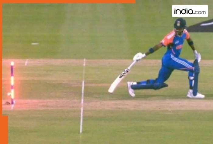 WATCH: Hardik Pandya run out in unlucky fashion at non-striker's end ...