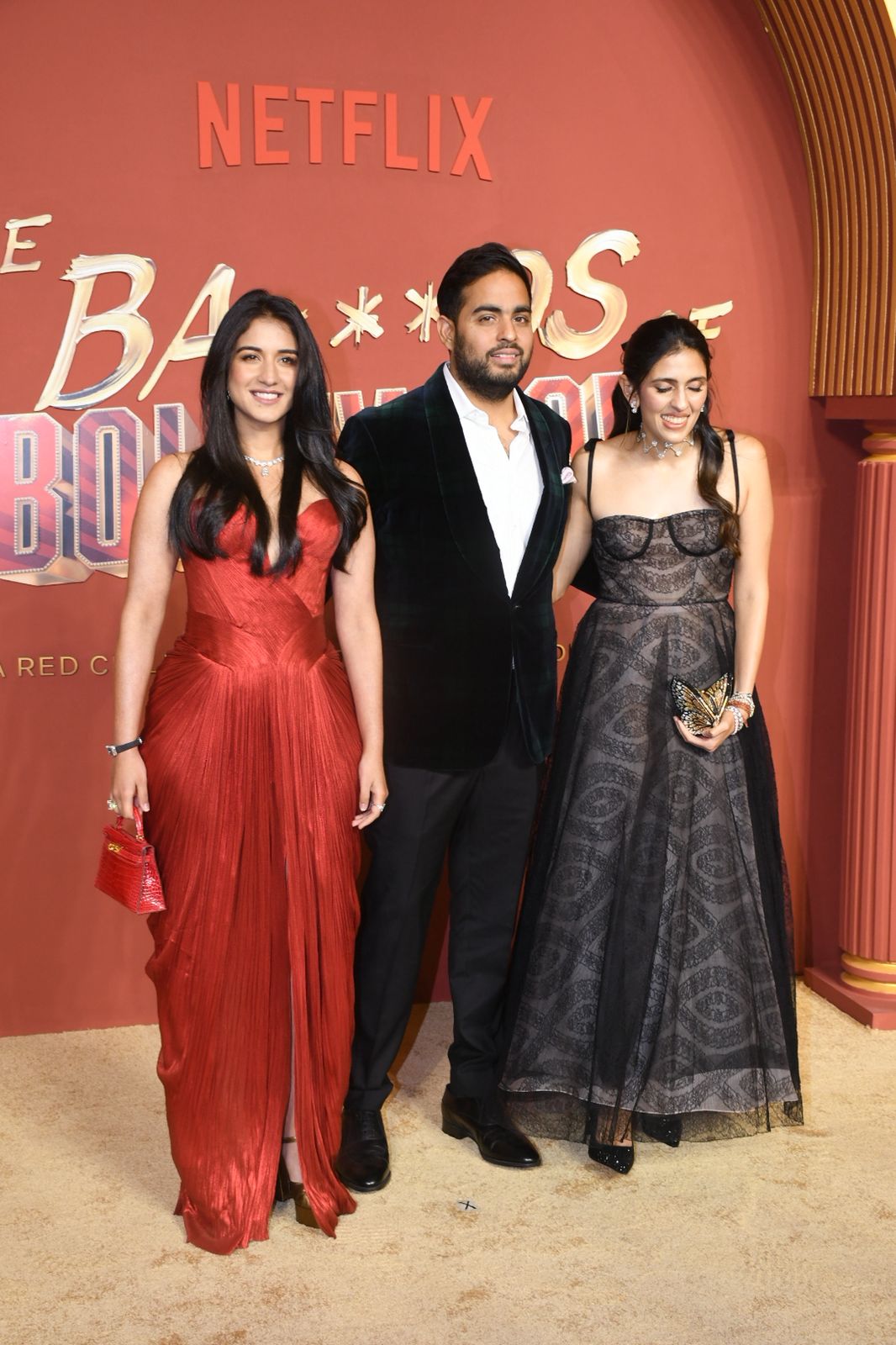 Watch: Radhika Merchant and Akash Ambani steal spotlight at ‘The Ba*ds of Bollywood’ premiere ...