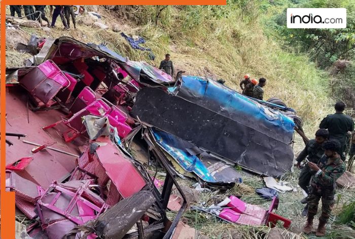 15 killed, over dozen injured after passenger bus skids off cliff in ...