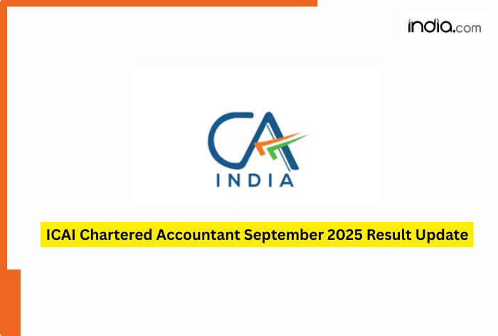 ICAI Chartered Accountant September 2025 Result: Check expected dates ...
