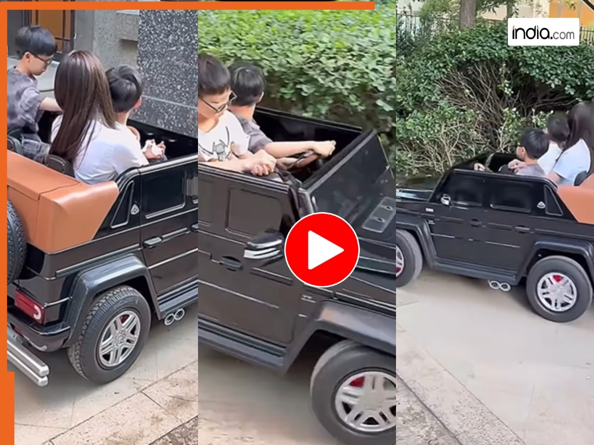 Viral Video Today: थार जैसी गाड़ी देखकर खुश हो गया बच्चा, मम्मी को ...