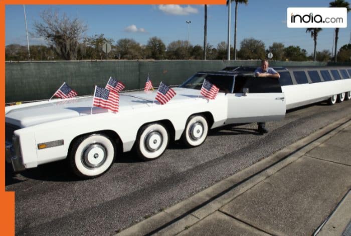 World’s longest car has swimming pool, mini-golf course, bathtub ...