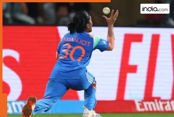 Amanjot Kaur's STUNNING catch flips the script for India, sends ...