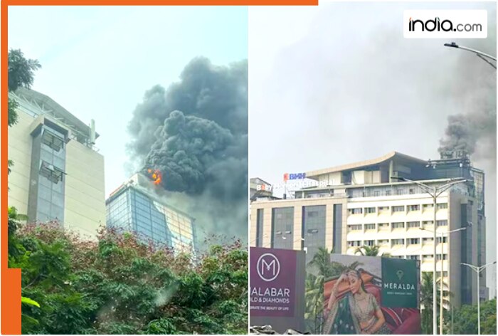 Massive fire breaks out at Baby Memorial Hospital in Kozhikode, flames ...
