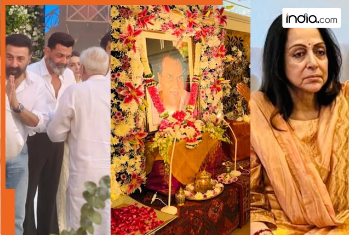 Did Hema Malini and Esha Deol skip prayer meet of Dharmendra hosted by ...