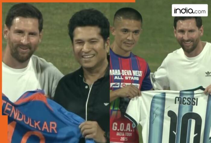 WATCH: Lionel Messi, Sachin Tendulkar and Sunil Chhetri meet at Wankhede, create special moments ...