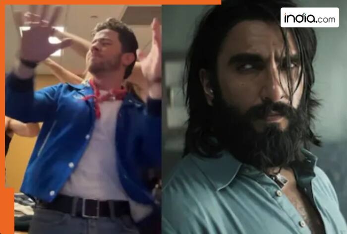 Watch- Ranveer Singh REACTS as Nick Jonas grooves to Dhurandhar's peppy ...