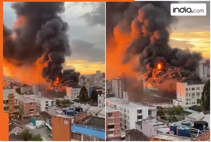 Terrifying Visuals: Massive fire breaks out at Marista Santa Maria ...