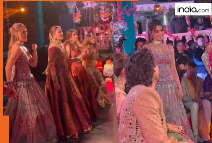 Kriti Sanon and Varun Sharma set the dance floor on fire at Nupur Sanon ...