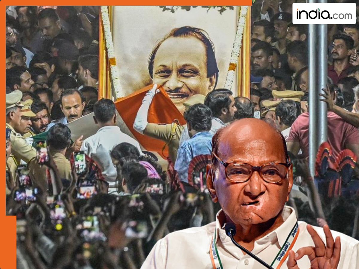 Ajit Pawar Death: Sharad Pawar reached to Baramati as plane crash ...