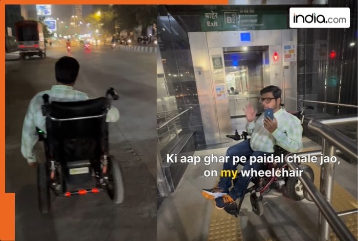 Specially-abled person on wheelchair told to 'walk home' as lift stops ...