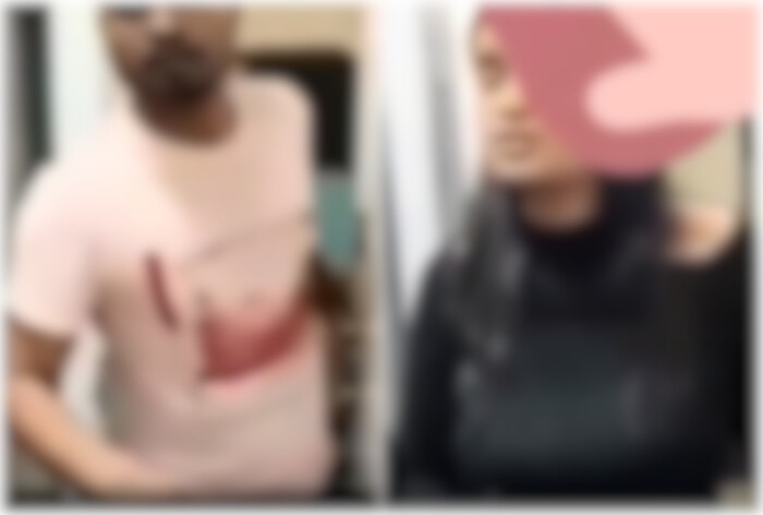 1 minute 42 second viral train video: Boy, girl caught inside express ...