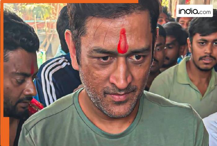 WATCH: MS Dhoni visits Deori temple ahead of the IPL 2026, video goes viral