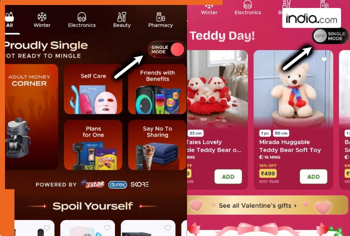 ‘Blinkit roasted me’: App’s ‘Single-mode’ toggle makes internet crazy ...