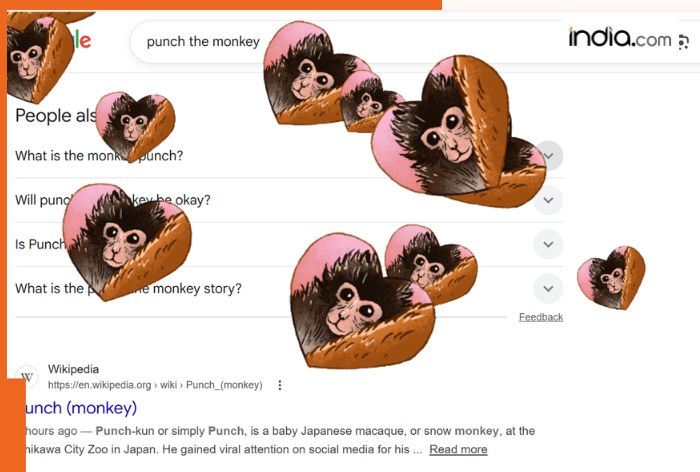 'Punch the monkey': Google's special surprise for viral trend makes ...