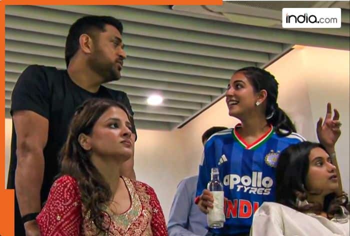 WATCH: MS Dhoni hilariously calms down wife Sakshi during India's T20 ...