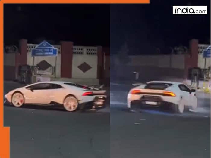 Lamborghini Huracan DRIFTS on Bengaluru’s road: What happened to driver ...