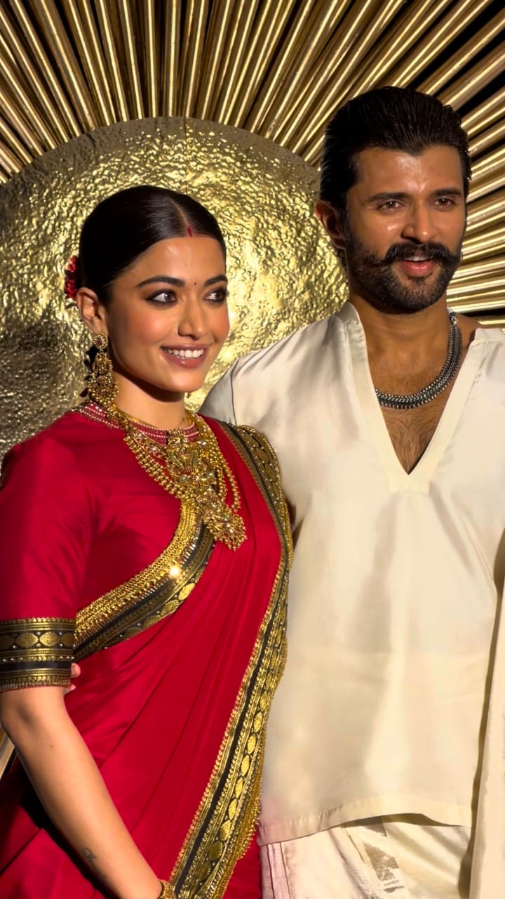 Decoding Rashmika Mandanna -Vijay Deverakonda wedding reception look ...