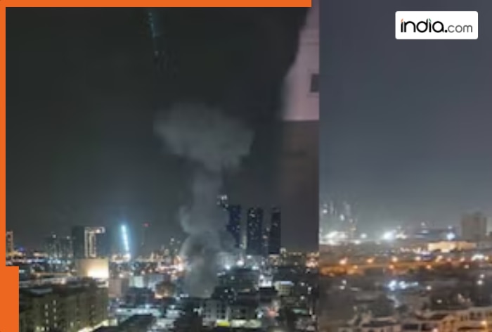 Dubai Fire: Massive fire breaks out after debris from Iran missile ...