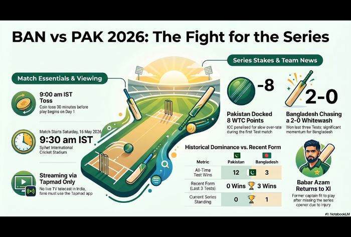 Bangladesh vs Pakistan 2026 2nd Test match LIVE Streaming Details ...