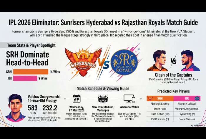 SRH vs RR Live Streaming Info, IPL 2026 Eliminator: When, Where, How to ...