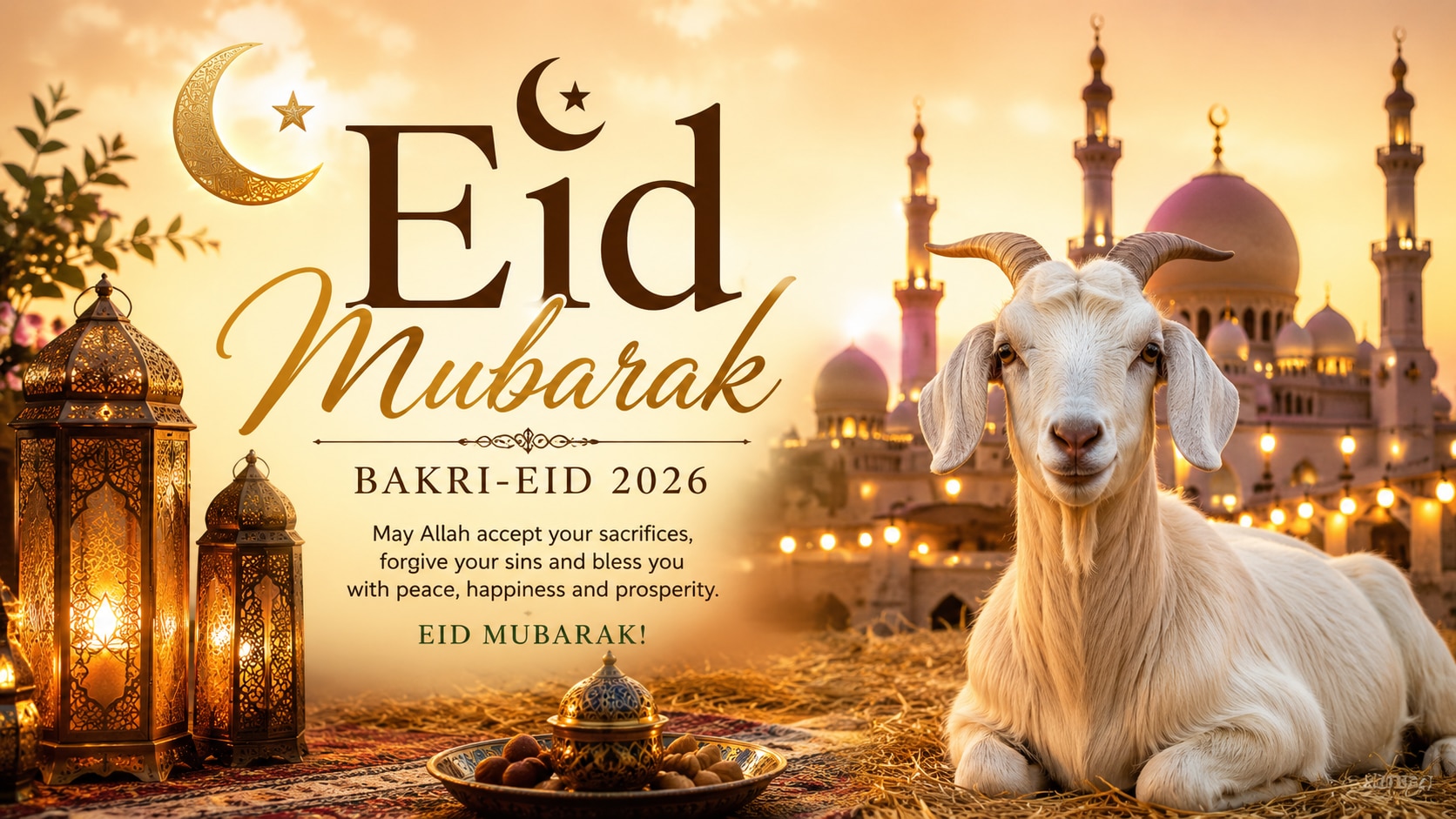 Eid-ul-Adha 2026: Best Bakrid wishes, greetings, WhatsApp messages to ...