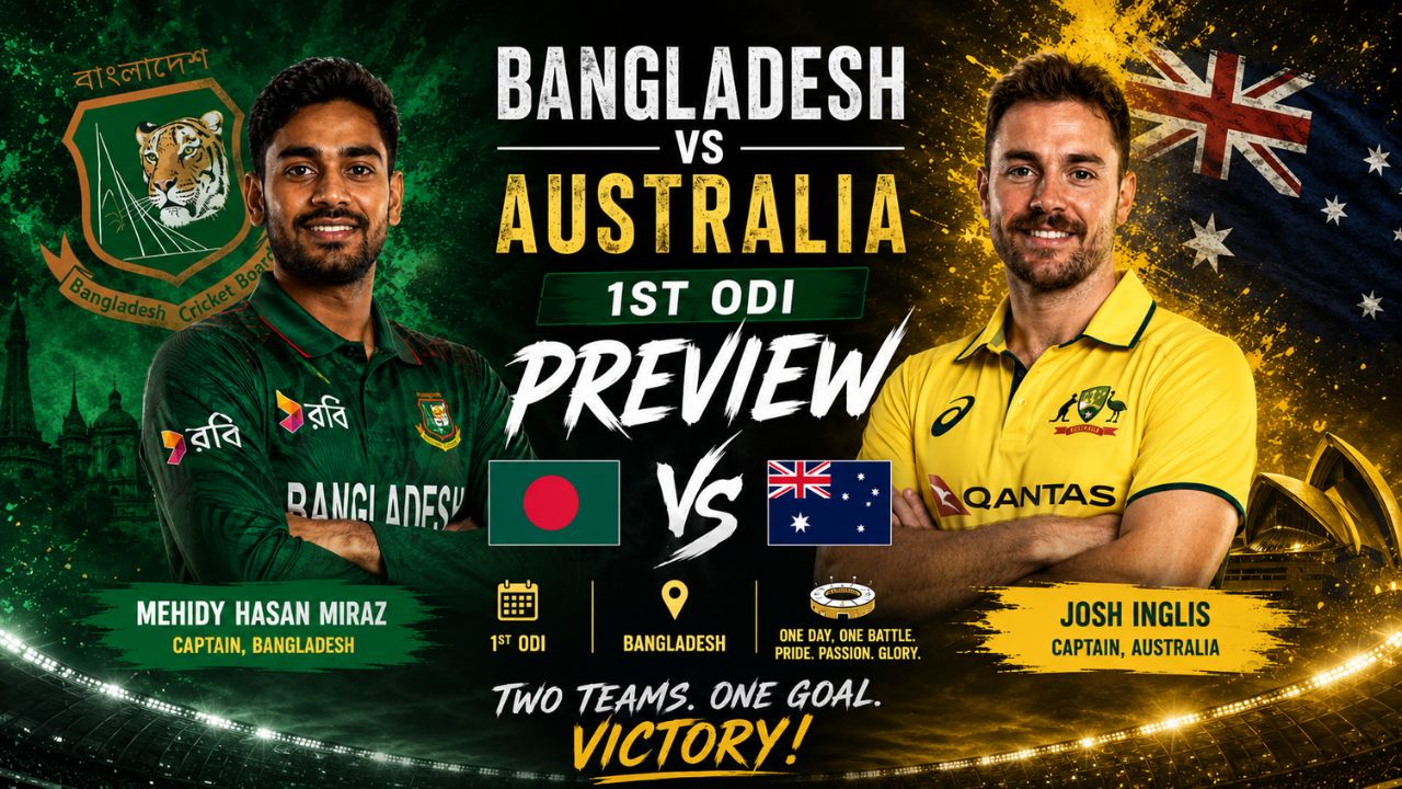BAN vs AUS 2026 Live Streaming Info, 1st ODI: When, Where, How to Watch ...