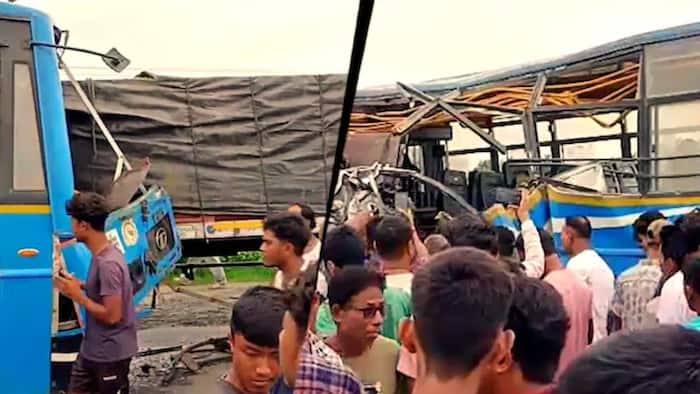बंगाल हाईवे पर बारिश के कारण बस-ट्रक की भीषण टक्कर, 6 की मौत, 29 घायल ...