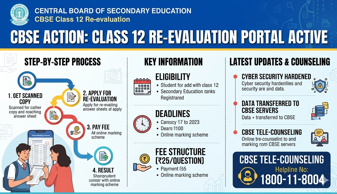 CBSE action on Class 12 re-evaluation: Controversial company out, board ...