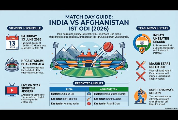 IND vs AFG 2026 Live Streaming Info, 1st ODI Match: When, Where, How to ...
