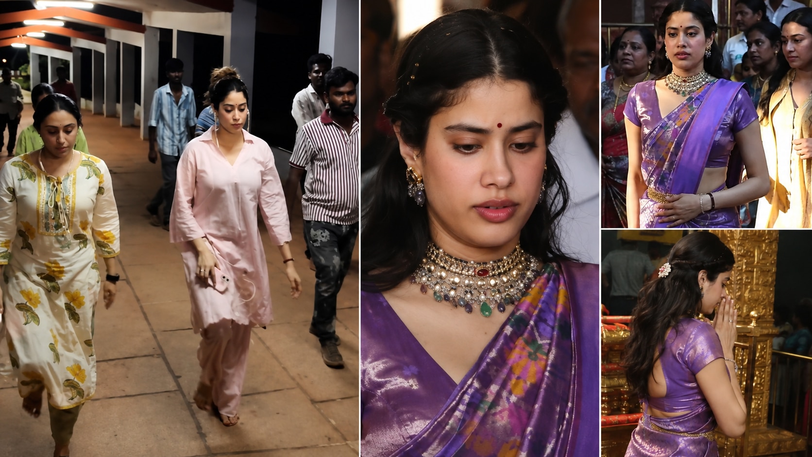 Peddi release: Janhvi Kapoor offers prayers at Tirumala Temple in ...