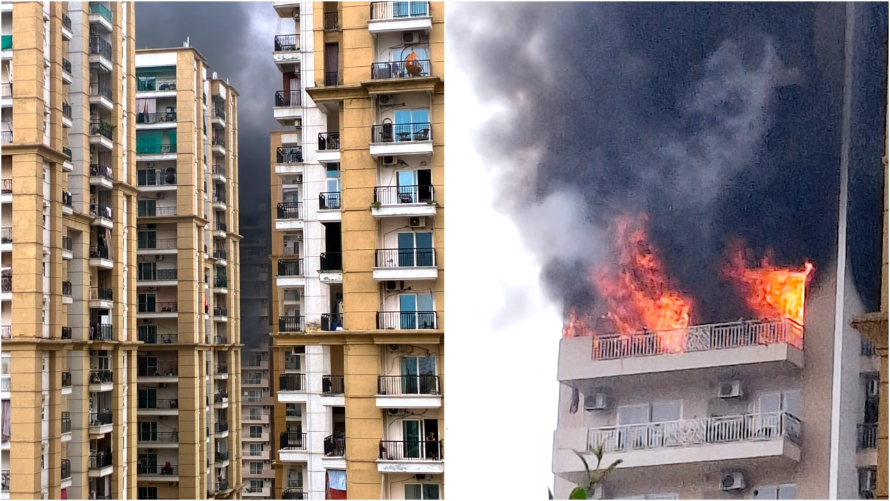 Massive fire breaks out at Noida’s IVY County Society days after Delhi ...